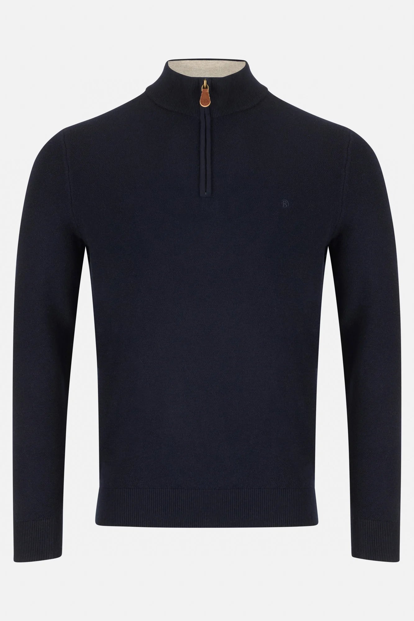 Benetti Dawson Quarter Zip Sweater - Mens Cotton Jumper | Standun