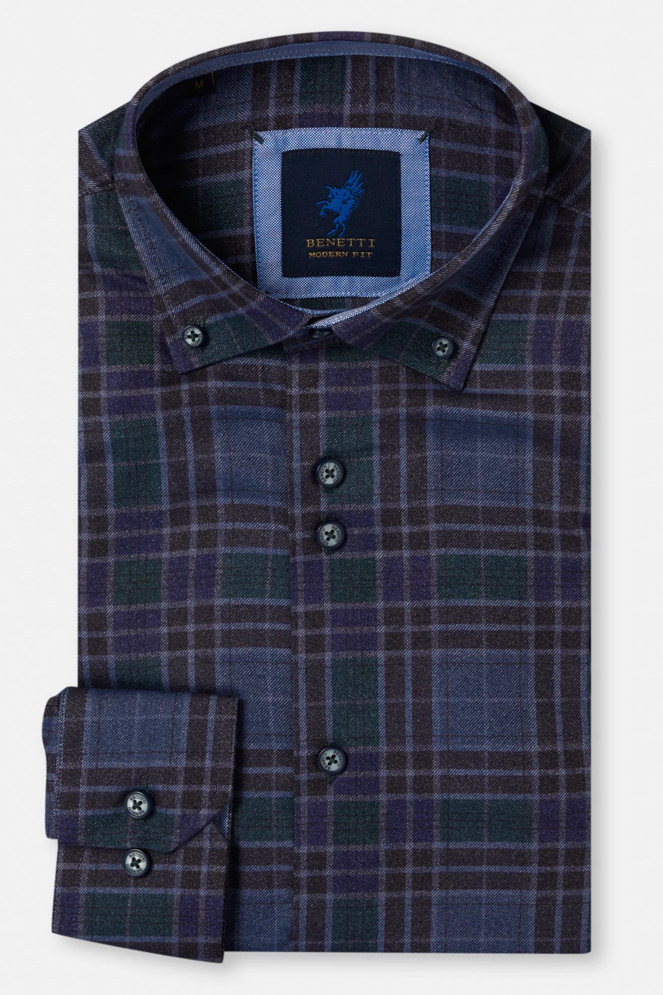 Benetti Eric Shirt - Mens Cotton Long Sleeved Shirt | Standun